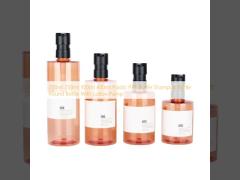 200ml 250ml 300ml 400ml Plastic PET Bottle Shampoo Bottle Round Bottle With Lotion Pump