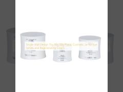 Single-Wall Design 15g 30g 50g Plastic Cosmetic Jar for Eye Serum and Regenerating Cream
