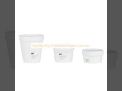 50g 100g 200g PP Flowerpot Shaped Cream Jars