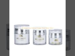 Jarrones de crema de bomba sin aire de PP 15 ml 30 ml 50 ml Jarrones cosméticos vacíos de sello hermético (MC-235)