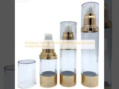 PP Material 15ml 30ml 50ml Airless Pump Bottle for Screen Printing Personal Care