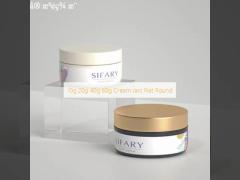 10g 20g 40g 60g Cream Jars Flat Round