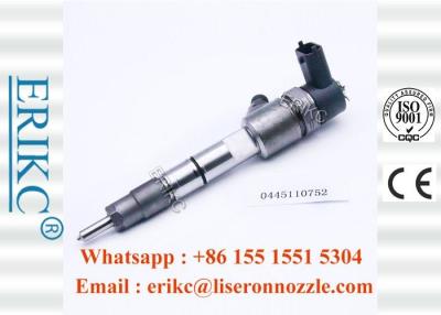 China Piezas de los 0 445 110 752 motores diesel de automóvil del inyector de combustible de ERIKC 0445110752 Bosch 0445 110 752 en venta