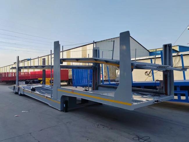 Chinese Low Price 2 Axle Truck Semi Trailer Car Carrier Transport Semi Truck Trailer