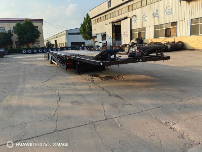 Good Quality New Single Axles 4 SUV Car Carrier Cylinder Lifting Vehicle Transport Semi Trailer