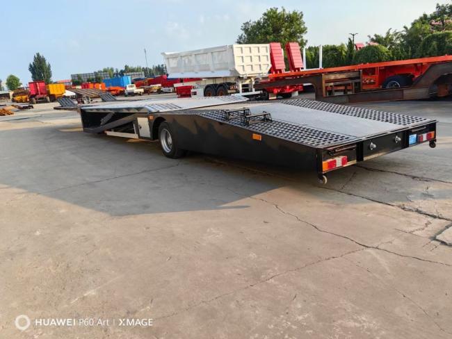 Good Quality New Single Axles 4 SUV Car Carrier Cylinder Lifting Vehicle Transport Semi Trailer