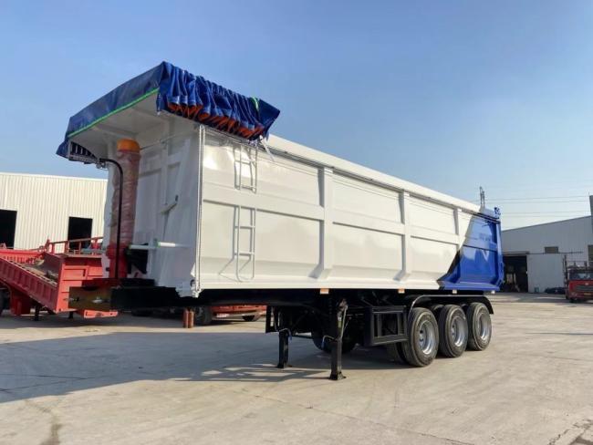 3 Axle Hot Sale Dump Tipper Truck Heavy Sand Dump Trailer