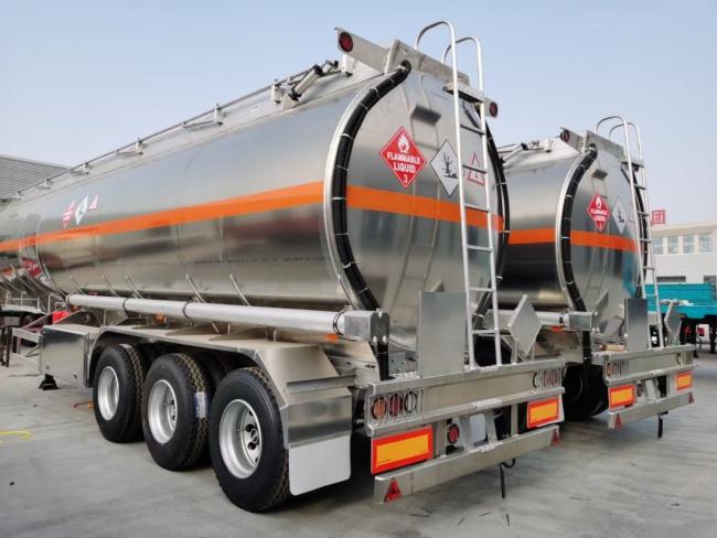 45000 50000 Liters Aluminium Alloy Fuel Tank Truck Trailer Oil Tanks Trailer