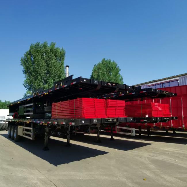 Utility Heavy Duty Container Transport Flatbed Ships Truck Semi Trailer