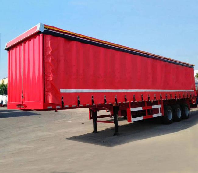 Side Curtain Semi-Trailer Flatbed Trailer with Enhanced Safety Features