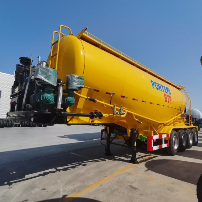 3 Axle Bulk Cement Tank Semi Trailer for Transport Powder Cement