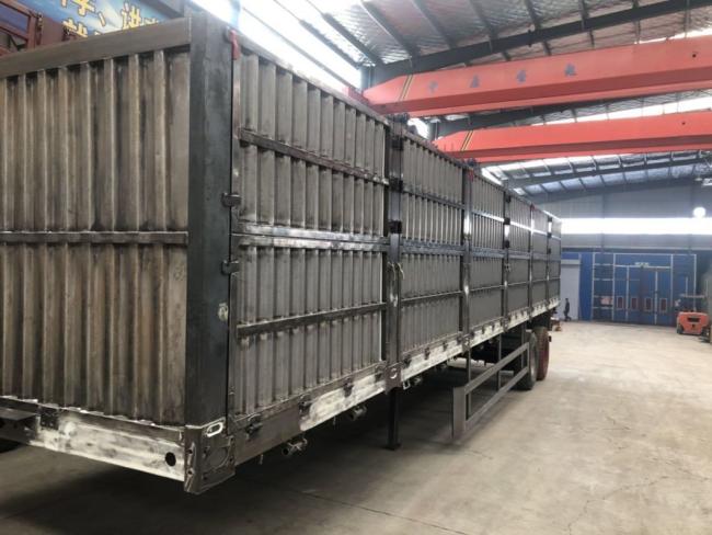Box Cargo Semi Trailer with Side Wall