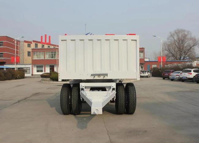 Detailed view of trailer braking system