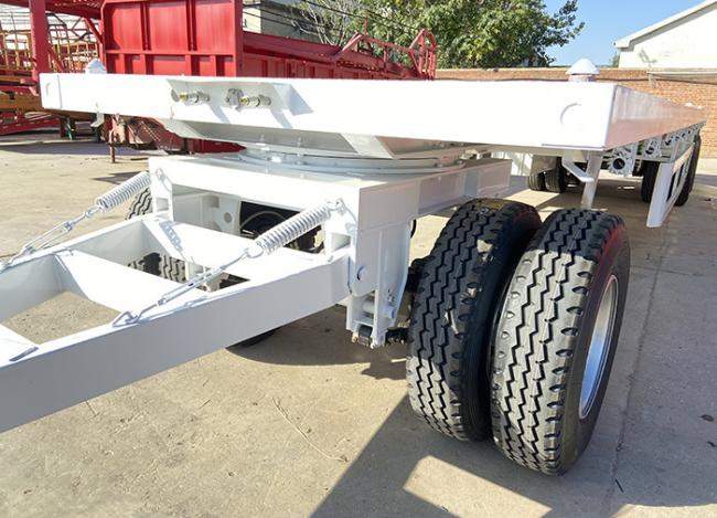 High Quality 3 Axles Full Trailers with Draw Bar Fence Full Trailer