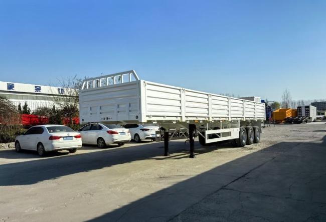 Anton 30-60tons Customized Extendable Hydraulic Transportation Sidewall Truck Trailer