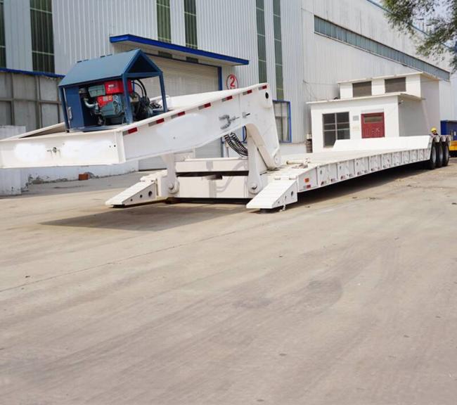 Gooseneck Lowbed Trailer side view