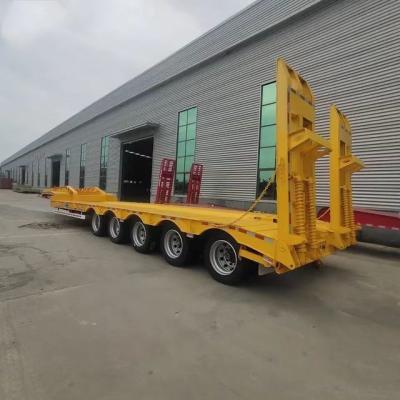 China 4-line 8-axle Low-bed Semi-trailer For Transporting Construction Machinery for sale