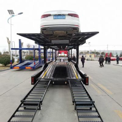 China 2 Axle Truck Semi Trailer Car Carrier Transport Semi Truck Trailer For Chinese Market for sale