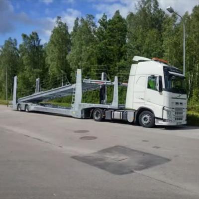 China 2 Axle Truck Semi Trailer Car Carrier Transport Semi Truck Trailer For Chinese Market for sale