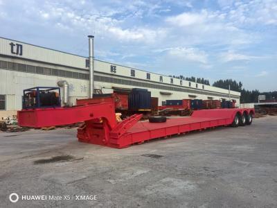 Cina Escavatori pesanti Trasporto 3 assi Colletto di gallina Lowboy Low Loader Letto Lowbed Semi-Relè in vendita