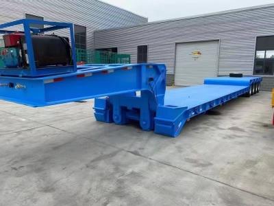 Cina Escavatori pesanti Trasporto 3 assi Colletto di gallina Lowboy Low Loader Letto Lowbed Semi-Relè in vendita