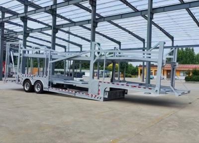 China 6-8 Cars 2 Axles 3 Axles Double Deck Roof Cargo Car Carrier Truck Semi Trailer for sale