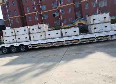 China 3 Axles 40 Ton/60/80/100 Tons Lowbed Trailer Flated/Lowboy Semi Trailer with 9408TDP for sale