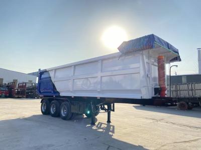 China 4 Achsen Hinterteil Kipper Anhänger Lkw Dumper Halbanhänger Dump Lkw Anhänger zu verkaufen