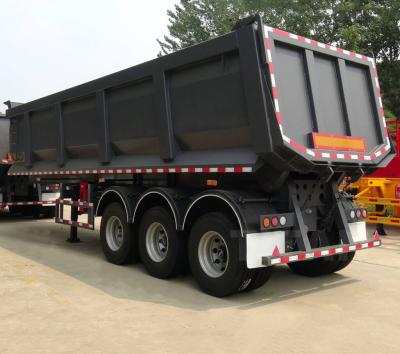 China Industriële drie-assige aanhangwagen Truck aanhangwagen met Wabco relais klep en 12 banden Te koop