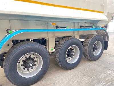 China 60 Ton Rear End Tipper Trailer Dump Semi Truck Trailer ABS Anti Lock Braking System for sale