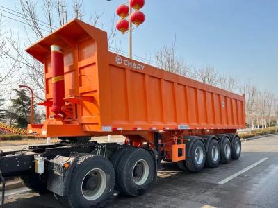 China Extra Capacity Quad Axle Dump Trailer for Bulk Transport Customization 16 Tire Number for sale