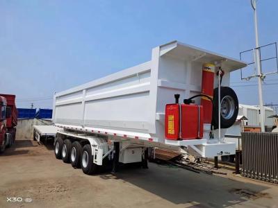 China Extra Capacity Quad Axle Dump Trailer for Bulk Transport Customization 16 Tire Number for sale