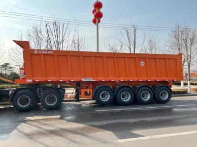 China Extra Capacity Quad Axle Dump Trailer for Bulk Transport Customization 16 Tire Number for sale