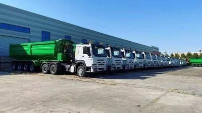 Cina Acciaio resistente 4 assi Semi-remolchio a rimorchio posteriore Wabco Sistema di frenatura personalizzabile in vendita