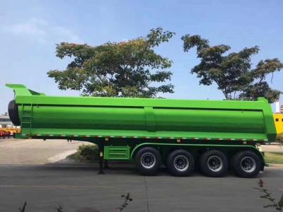 중국 3 축 틱퍼 트럭 틱퍼 트레일러 평면 덤프 반트레일러 화물 운송 판매용