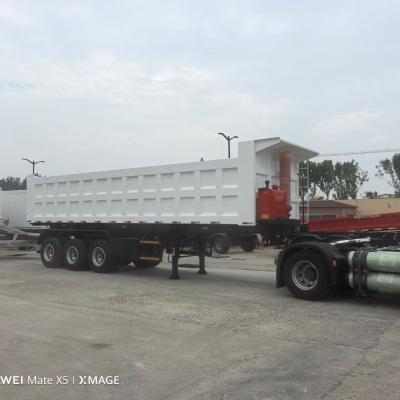 중국 맞춤형 중량 수압 4 축 덤프 반 트레일러 판매용