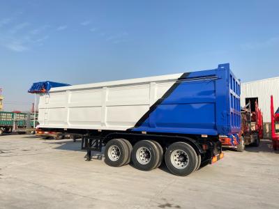 China 60t Load Capacity 3 Axle Dump Tipper Truck Heavy Sand Dump Trailer With Jost Kingpin for sale