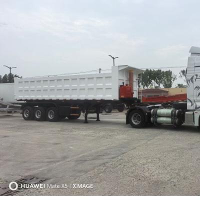 China 60t Load Capacity 3 Axle Dump Tipper Truck Heavy Sand Dump Trailer With Jost Kingpin for sale