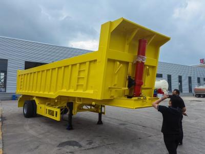 Cina 12 Pneumatici a tre assi Tractor Tipper Dumper Tipping Transport Dump Semi trailer di Fuwa / BPW in vendita