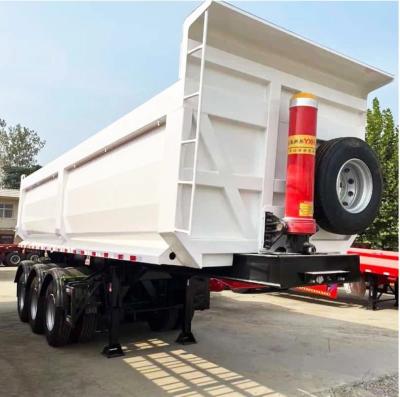 Cina Semi-remorco con sospensione meccanica pesante con ribaltatore posteriore da 60/80 tonnellate in vendita