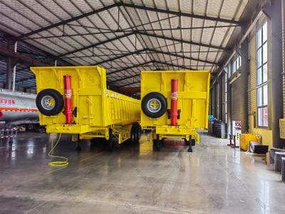 China 3 Axles Farm Tipper Meters Hydraulic Cylinder Mini Concrete Dump Trailer for Farming for sale