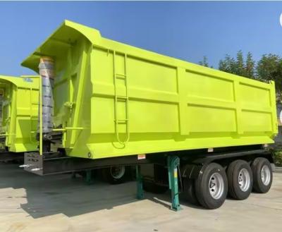 Cina Personalizzazione 3 assi 80 tonnellate box laterale idraulico tipper Dump trailer per lavori pesanti in vendita