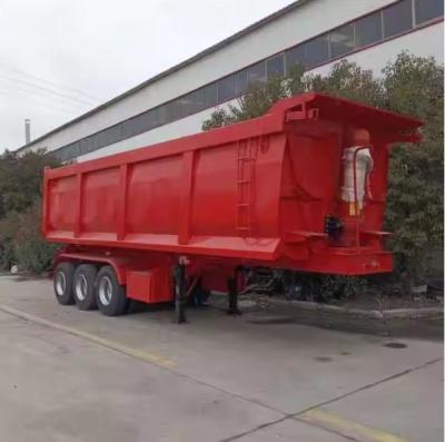 Cina 3 assi cilindro idraulico a forma di U semirimorchio a capovolgimento posteriore con carrello Jost E100 in vendita