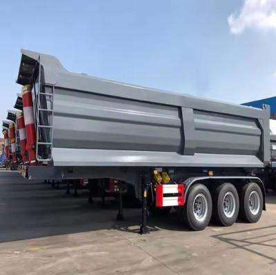 China 9t Grade Axle Fuwa / BPW Rear End Tipper Dumper Semi Trailer for sale