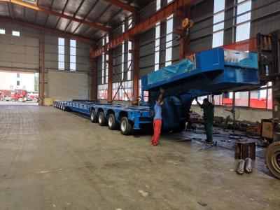 China 500 Tons Load Capacity Hydraulic Axis Trailer For Turbines Transportation In Tech for sale