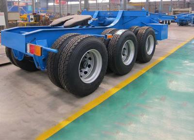 China Relay Valve Wabco Double Container Transport Interlink Flatbed Trailer for sale