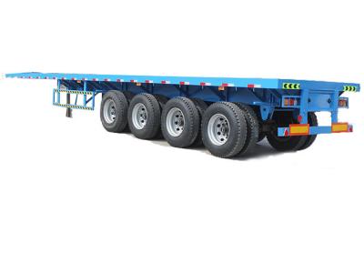 China 4 Axle 20FT 40FT Container Flatbed Truck Trailers Not Self-dumping For Cargo Delivery for sale