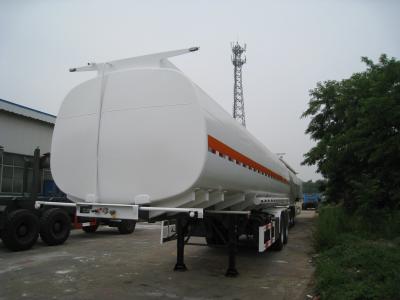 China Van type 45000-50000 Liters Aluminium Alloy Fuel Tank Truck Trailer Oil Tanks Trailer for sale