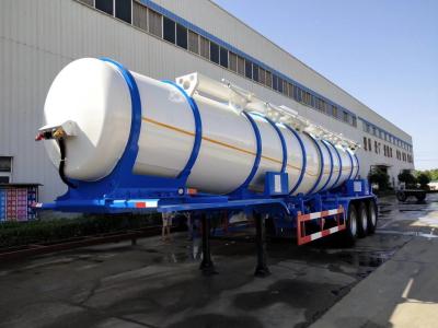 China Van type 45000-50000 Liters Aluminium Alloy Fuel Tank Truck Trailer Oil Tanks Trailer for sale