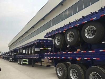 China Heavy Duty 40FT Flatbed/Plateform Cargo/Container Chassis Truck Semi Trailer With Twist Lock for sale